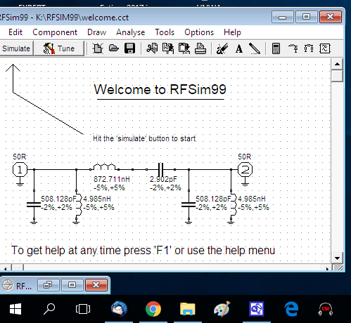 Installation af RFSIM99 på en windows 10