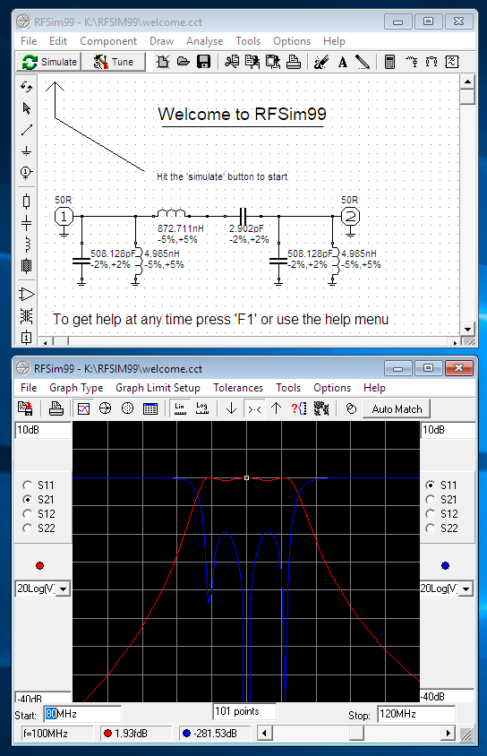 Installation af RFSIM99 på en windows 10