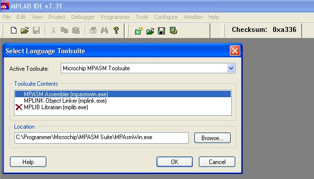 INSTALLATION OG CONFIGURERING AF MPLAB FRA MICROCHIP for Assembler